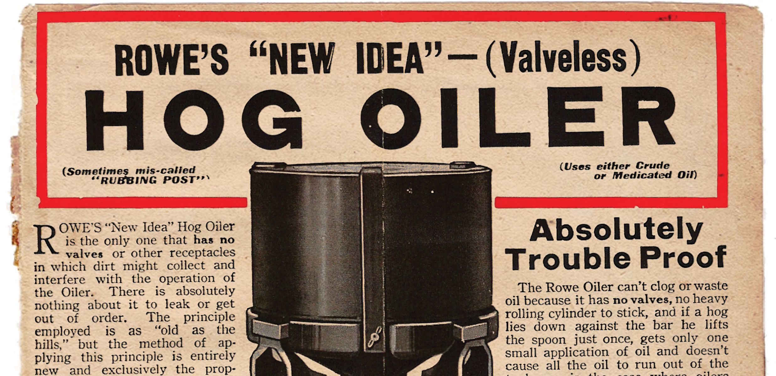 Iron Age Ads: Hog Oiler Heyday - Farm Collector